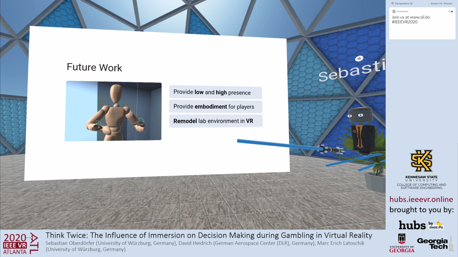 IEEE VR in Virtual Reality: Lessons Learned